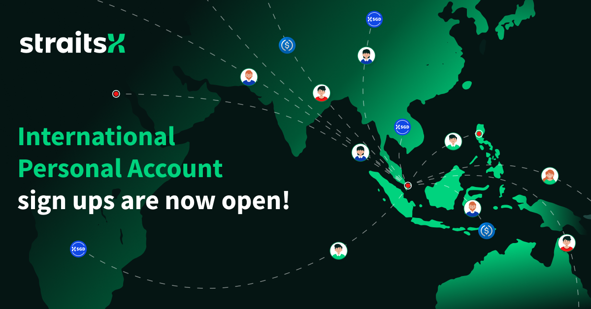 Personal Account Sign Ups now supported globally: Mint, Redeem, and Swap XSGD and USDC today ...